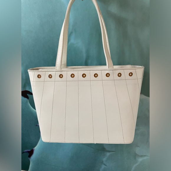 Stuart Weitzman | Bags | Stuart Weitzman Vintage 9s Y2k White Mini Tote ...